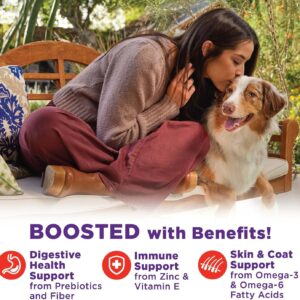 Aurora Pet Variety Pack (6) Wellness Bowl Boosters Hearty Wet Dog Toppers (2) Beef (2) Chicken (2) Turkey (5.5-oz Each) with AuroraPet Wipes