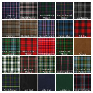 Homespun Wool Blend Plaid Tartan Fabric by The Yard (Fraser Hunting Weathered)