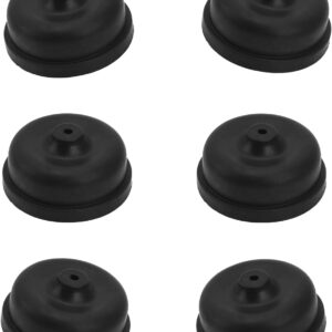 6Pcs Black EPDM Rubber Oxygen Pump Replacement Parts for Aquarium Fishing Oxygen Pump Aquarium Diaphragm Silicone Cup Parts Reolacements Fish and Aquatic Pets, Pet Supplies