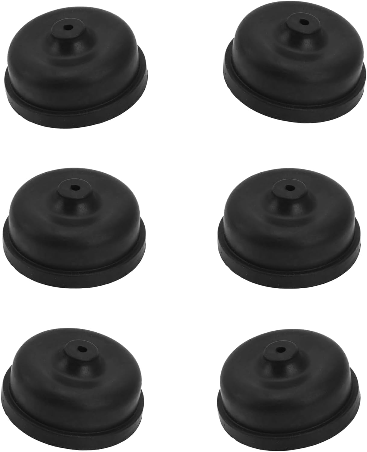 6Pcs Black EPDM Rubber Oxygen Pump Replacement Parts for Aquarium Fishing Oxygen Pump Aquarium Diaphragm Silicone Cup Parts Reolacements Fish and Aquatic Pets, Pet Supplies