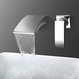 high end bathtub faucet - modern chrome wall-mounted ceramic valve bathtub shower faucet/single handle two holes pretty suitable for kitchen bathroom sink