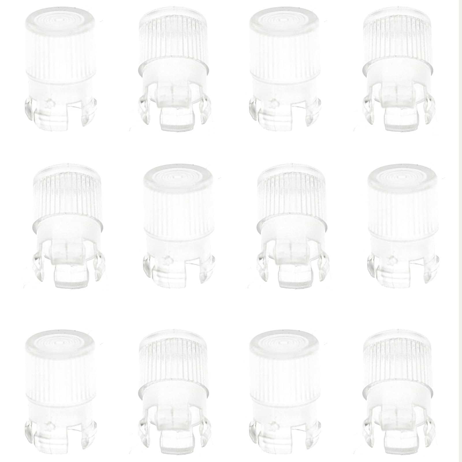 Lind Kitchen 12PCS 5mm Light Emitting Diode Holder Cap LED Lamp Socket for Lamp Bulb Bezel Mount Panel Display Protective Cover with Thread