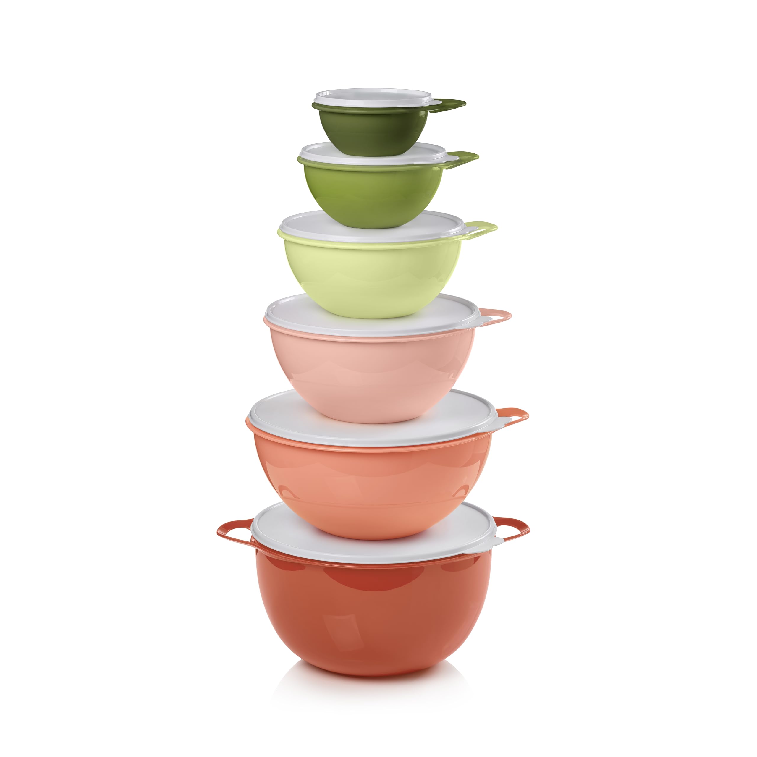 Tupperware Thatsa Bowl Collection 6 Bowl Food Storage Container Set - Dishwasher Safe & BPA Free - (6 Bowls + 6 lids)