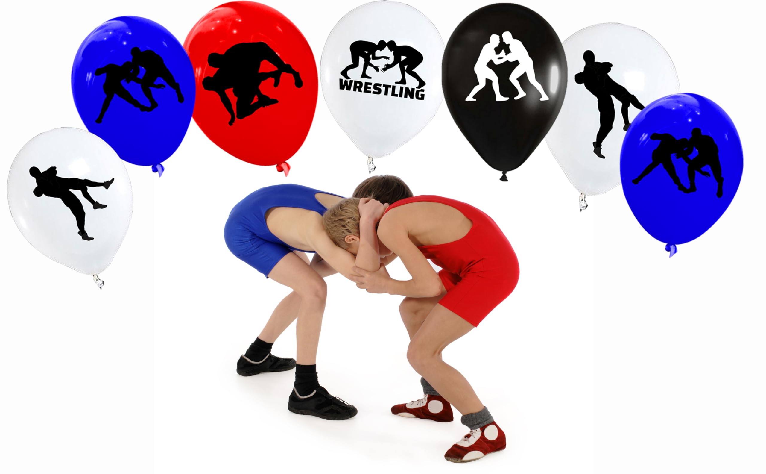 Atsmoicy 50 Pieces Wrestling Balloon Wrestling Match Themed Baby Shower Birthday Party Supplies Decorations Favors Balloon