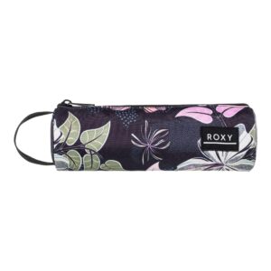 roxy time to party supply case (one size) storage bag, anthracite sunny floral swim