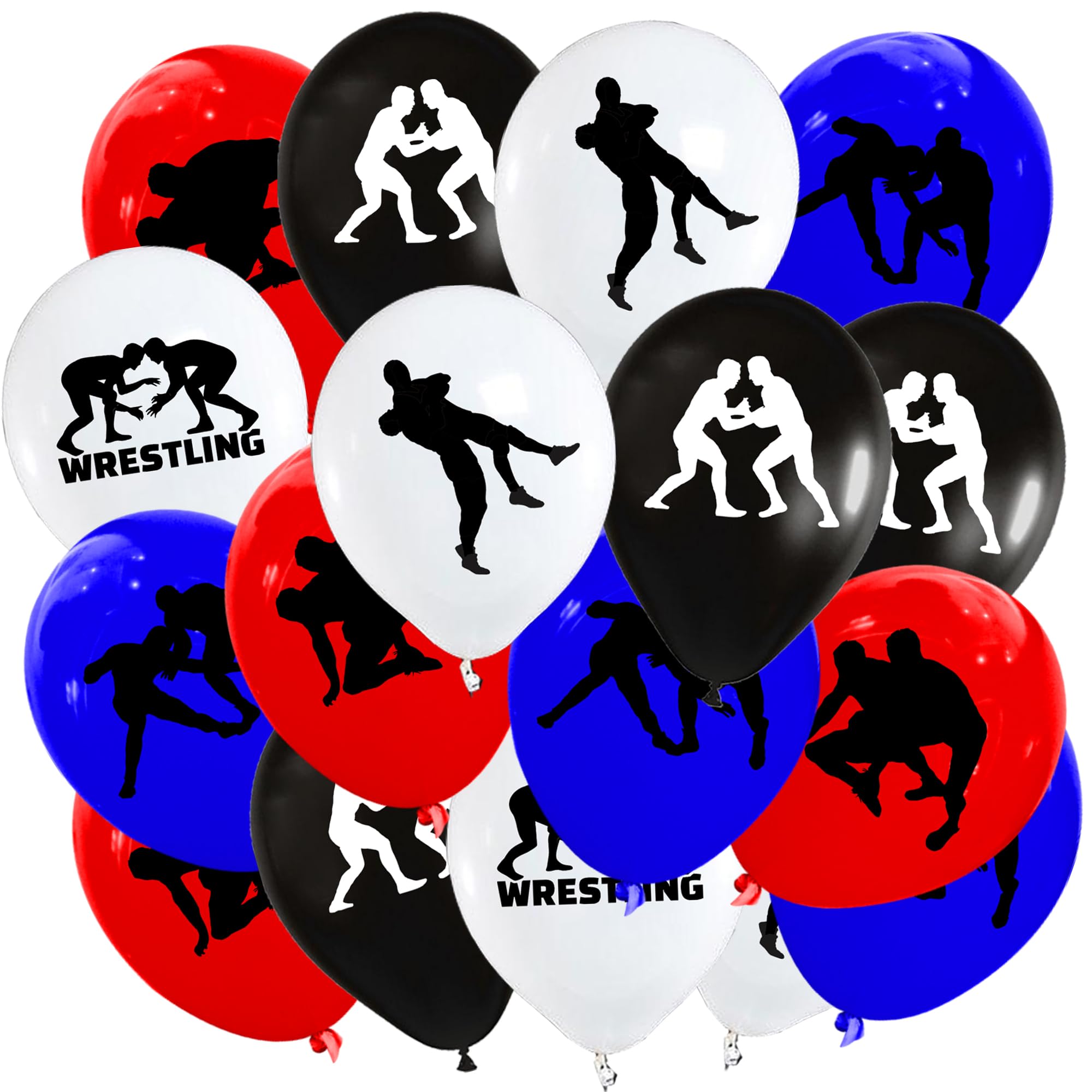 Atsmoicy 50 Pieces Wrestling Balloon Wrestling Match Themed Baby Shower Birthday Party Supplies Decorations Favors Balloon