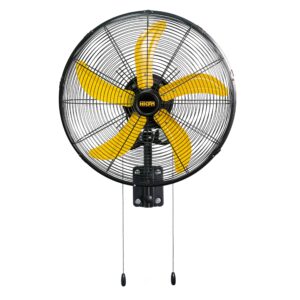 hicfm 20" oscillating wall fan, 4800 cfm high velocity industrial wall mounted heavy duty shop fans with 3 speed settings 80° oscillation for commercial garage warehouse workshops factory