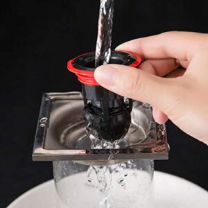 TERNCOEW Bath Shower Floor Strainer Cover Plug Siphon Sink Kitchen Bathroom Water Drain Filter Sink Strainer Small Holes, White