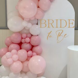 Bride to Be Decal - Bridal Shower Backdrop Sticker,Miss to Mrs Sticker for Balloon Arch,Bride to Be Bridal Shower Party Decorations,Engagement Party (Bride to Be Decal)