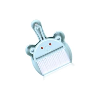 blue small broom and dustpan set snap-on design mini broom and dustpan set hand broom and dustpan set small dustpan and brush set mini dustpan and brush set for countertops and surfaces