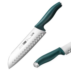 plys santoku knife for vegetable cutting: 7 inch kitchen knives - meat cutting, cooking tools, green