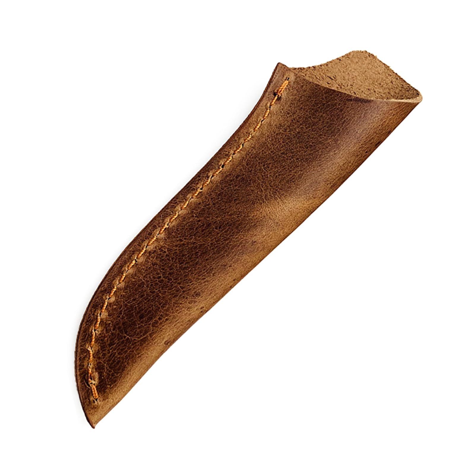 HUANIZI Cowhides Leather Case For Fruit Straight Cowhides Leather Sheath Protective Holsters Kitchen Outdoor Leather Sheath, Small