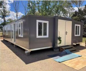 generic grande portable 40ft prefab homes expandable container house for sale. (grey, white, customize, 40ft)