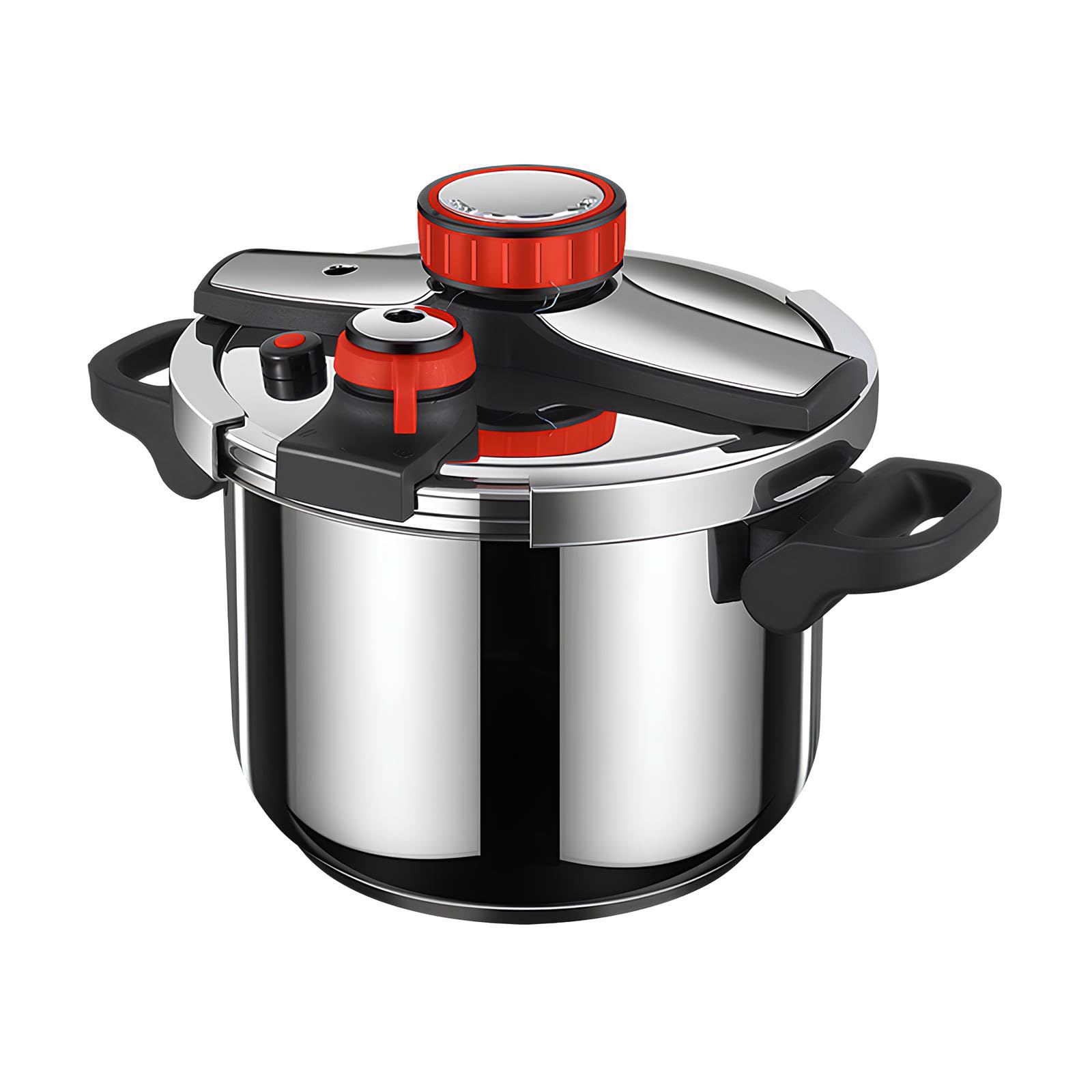 Xgxoz Pressure Cooker 10L 316 Stainless Steel Cookware Three-Speed Adjustment 9 Security Systems with Easy Opening Closing Lid Works on All Cooktops