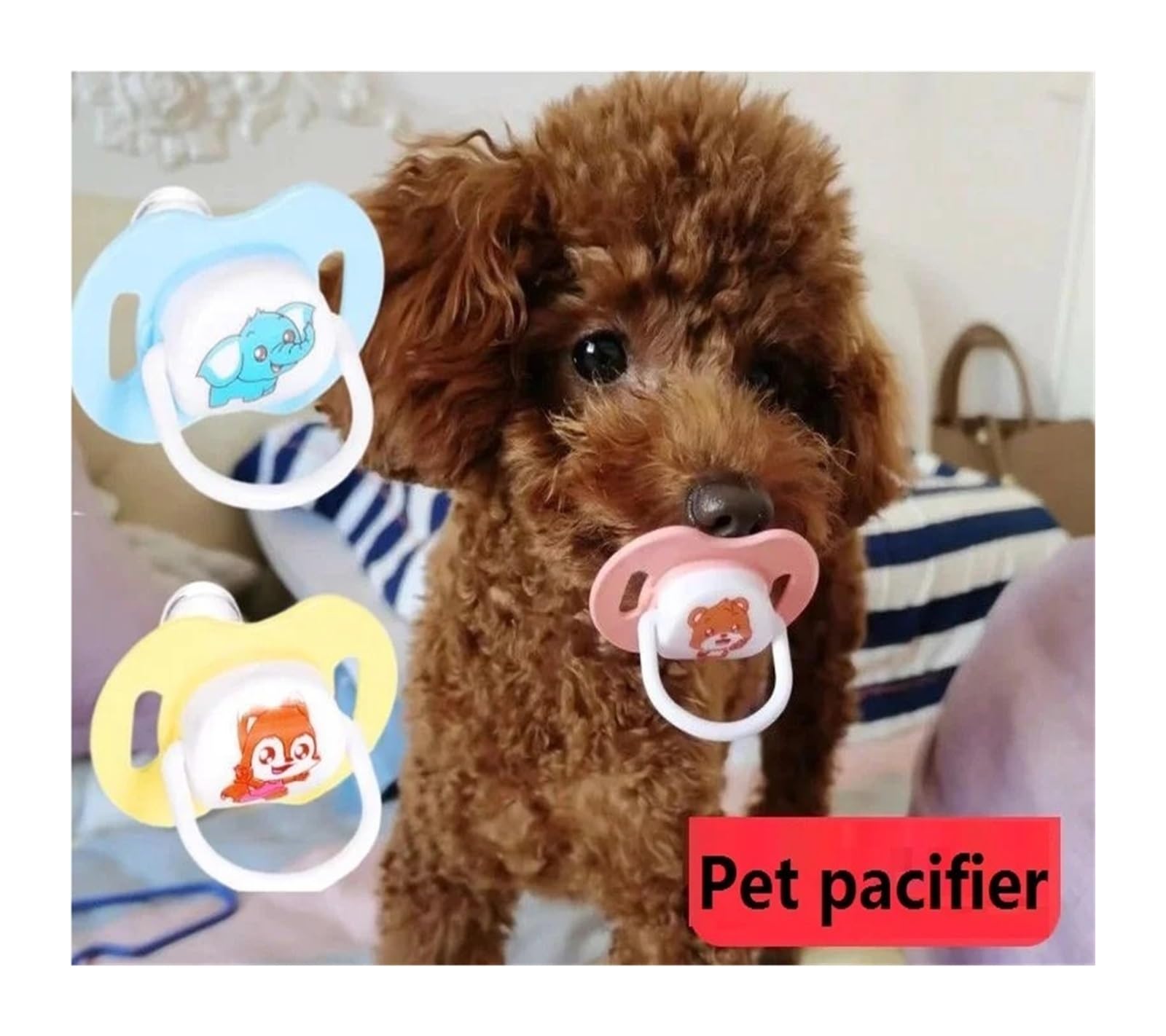 3pcs Puppy Pacifiers | Quality Pet Products for Puppies | Bite Resistant | Super Soft Toys | Dental Health, Pet Decorate, Gift