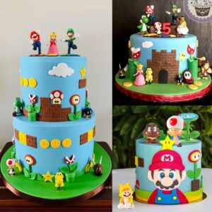 Super Bros Action Figures - 48PCS Super Mary Cake Toppers Birthday Party Favor Decorations, Video Game Figurines Character Toys for Boys Gils Gift