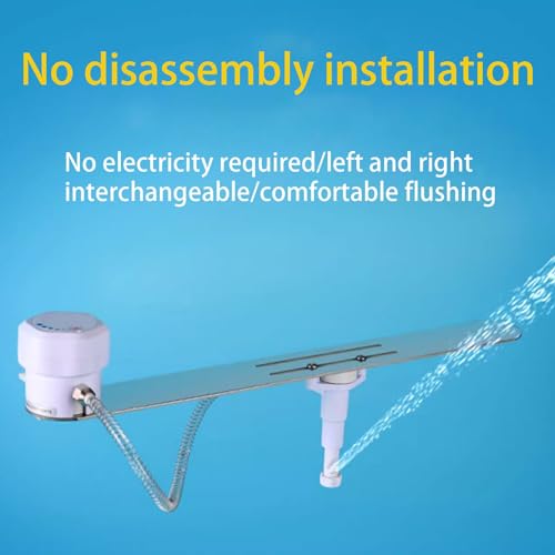 Generic Toilet Bidet Attachment A Non Electric Self Cleaning Water Sprayer with Adjustable Water Pressure Nozzle Angle Control(Color:A)