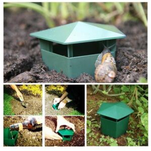 Slug Plastic Box,Slug 𝐓𝐫𝐚𝐩𝐬 for Garden, Beer Slug & Snail 𝐓𝐫𝐚𝐩𝐬 Friendly to Catch Snails 𝐂𝐚𝐭𝐜𝐡𝐞𝐫,Reusable Plastic Slug Beer 𝐓𝐫𝐚𝐩𝐬 for Garden,Snail 𝐓𝐫𝐚𝐩𝐩𝐞𝐫 Slug House 8pcs