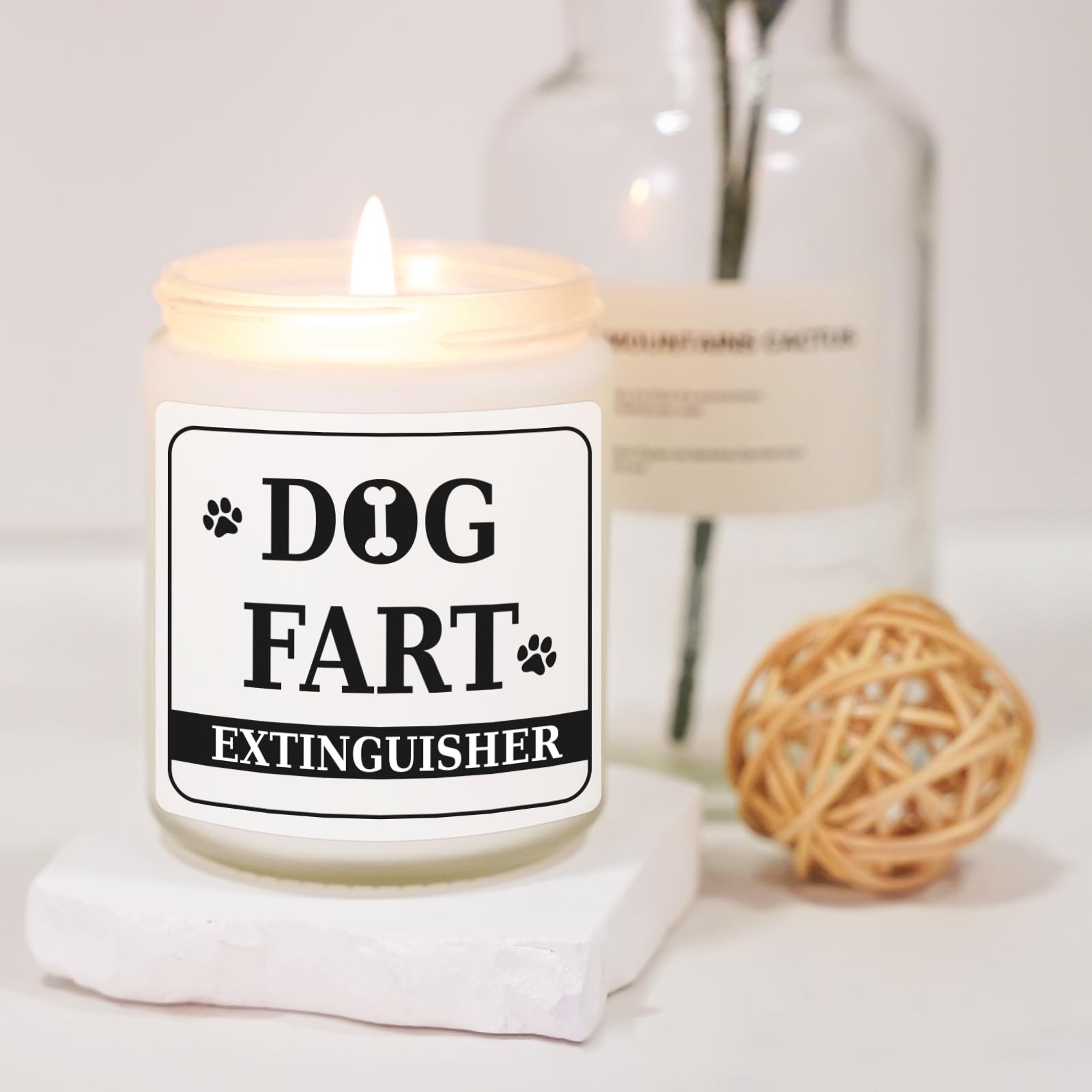 Dog Mom Gifts for Women, Dog Fart Candle, to Dog Lovers Gifts for Women, Dog Decor, Dog Memorial Gifts, Funny Birthday Gifts for Mom Dad Sister Wife Friends, Novelty Gifts Cool Gifts for Dog Lovers