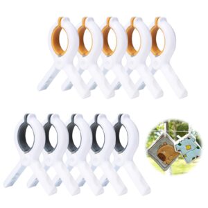 10-pack beach towel clips for chairs - ultimate cruise and beach chair accessory set beach chair clips for towel clothes pins for towel holder