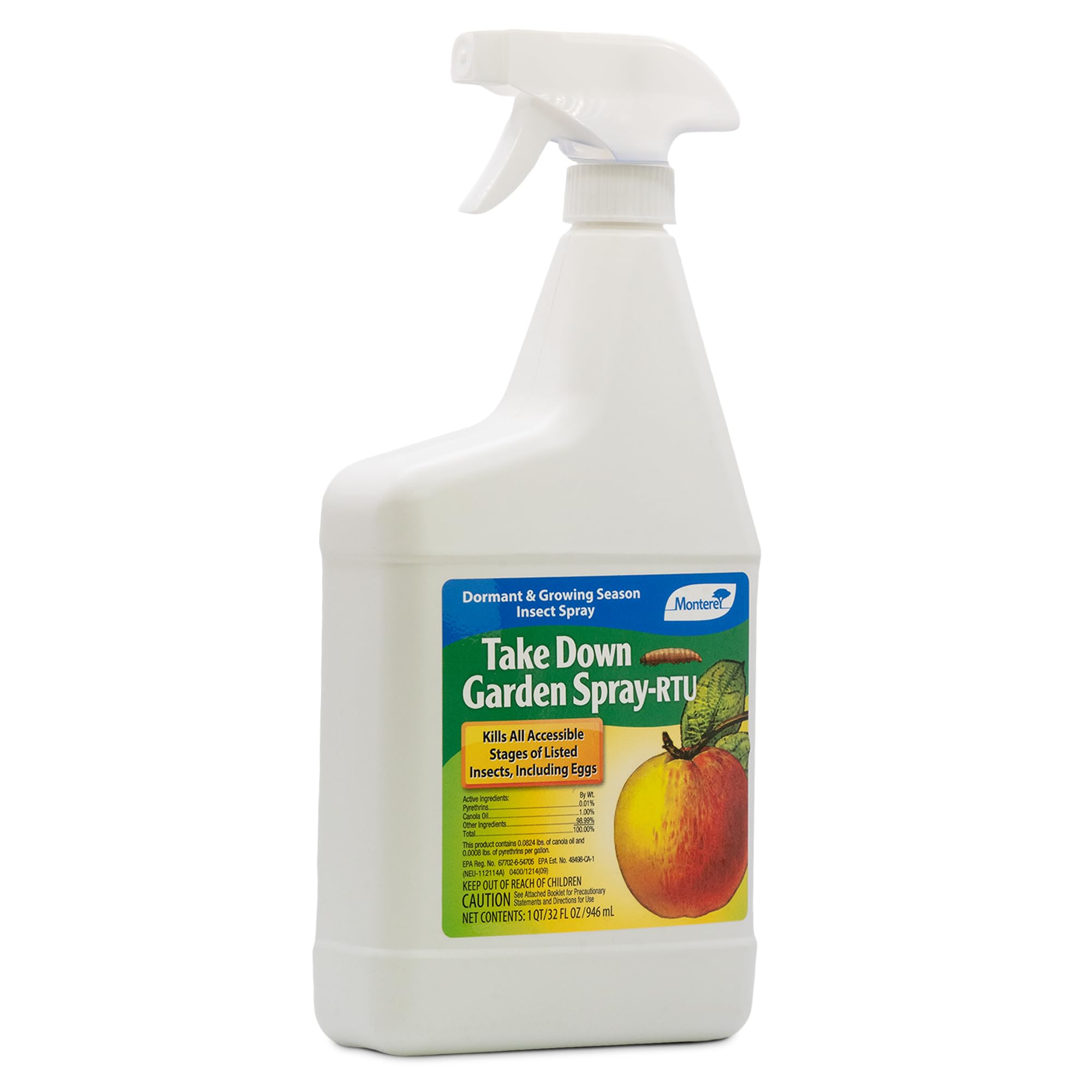 Monterey Take Down Garden Spray RTU - Dormant and Growing Season Insect Spray - 32 oz