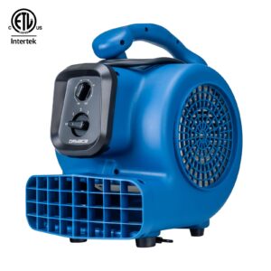 DRYACE 950CFM Centrifugal 1/4HP Air Mover,Carpet Dryer, Blower, Stackable, Daisy Chain,Portable Floor Blower Fan,for Janitorial, Home, Commercial Use