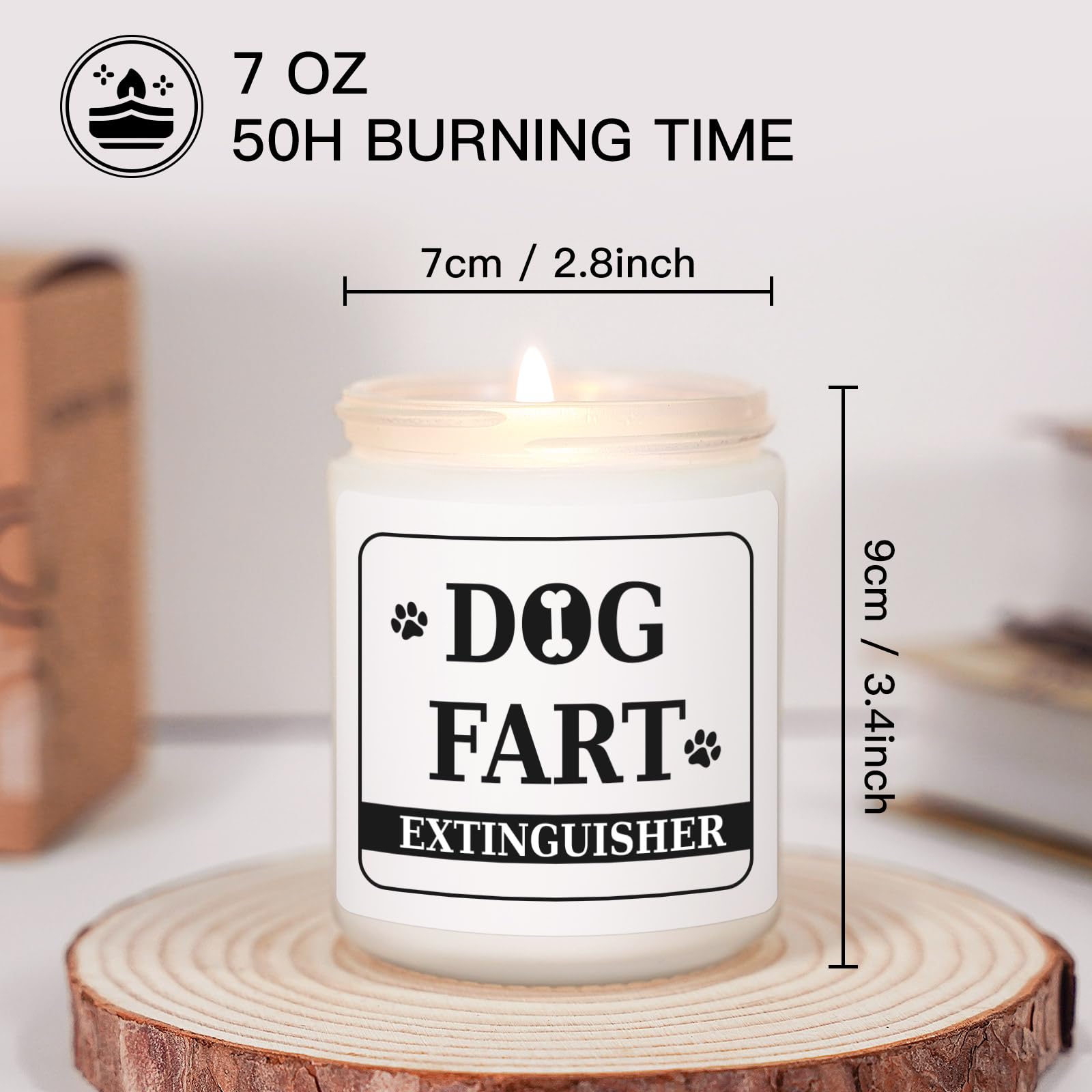 Dog Mom Gifts for Women, Dog Fart Candle, to Dog Lovers Gifts for Women, Dog Decor, Dog Memorial Gifts, Funny Birthday Gifts for Mom Dad Sister Wife Friends, Novelty Gifts Cool Gifts for Dog Lovers