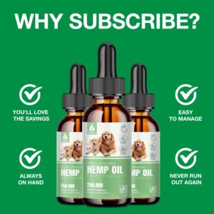 Pet Hemp Oil for Dogs and Cats,Organic Hemp Extract Drops, Sleep Aid Anxiety,Stress, Hip & Joint Pain Relief, Dog Calming Treats Rich in Omega 3-6-9, Natural Pet Hemp Oil（Natural）