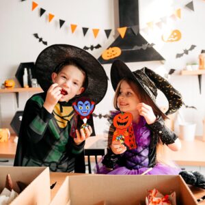 Halloween Treat Boxes Bulk-54pcs Halloween Goodies Candy Boxes with Window, Halloween Party Favors Candy Boxes Pack, Trick or Treat Cookies Box Gift Bags Set, Non-candy Treat Gift Boxes Bulk 9 Designs