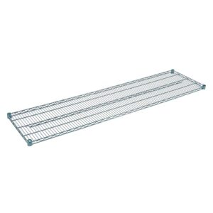 restaurantware - shelves only: rw base 18 x 72 x 1.5 inch epoxy shelves, 4 nsf certified wire shelves - shelving posts sold separately, with 32 split sleeves, green steel shelves, does not corrode