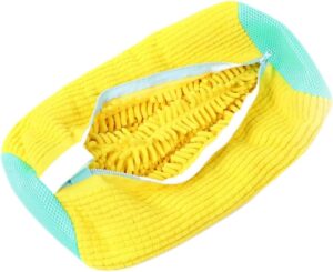 shoe washing machine bag, 2024 new reusable mesh laundry shoe wash bag shoe cleaning for all shoes, adjustable shoes laundry bag sneaker washing bag for 360° cleaning white shoes (yellow)