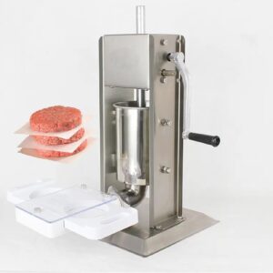 Hamburger Pressing Mould Maker, Auto Burger Patty Maker, 2 Holes Non Stick, Food Grinder Attachment and LEM Meat Grinders