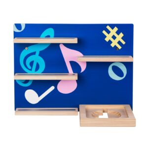 Magnetic Wall Shelf for Toniebox, Charging Station, and Tonies Characters (Square-Music)