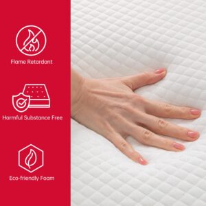 FDW 8 Inch King Mattress Gel Memory Foam Mattress for Cool Sleep & Pressure Relief, Medium Firm Mattresses CertiPUR-US Certified/Bed-in-a-Box/Pressure Relieving （8 inch, King）