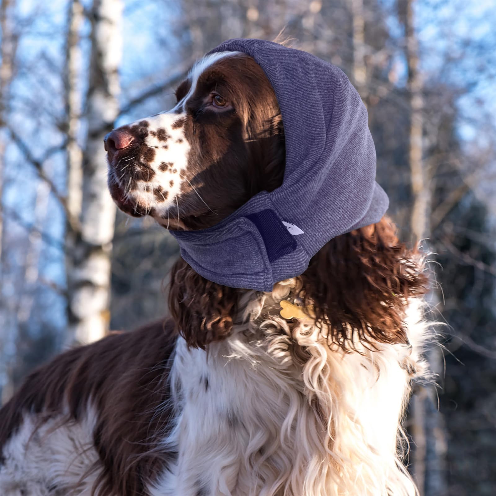 Nanaki Dog Calming Hoodie No Shake Ear Wraps for Dogs Ear Protection Ear Dog Cover Muffs Dog Head Warp Anxiety Relief Dog Hematoma Ear Wrap Head Cover The Grooming and Force Drying Dog Ear Protector