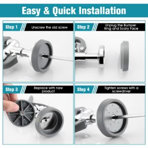 Replacement B-24K B-0107 Pre-Rinse Spray Valve Repair Kit for T&S Brass, Commercial Sink Sprayer Spray Face Bumper and Screw Repair Part, Grey