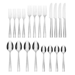 Cambridge Readington Mirror Piece Flatware Set, 20 Count, No Color