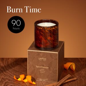 LAFCO New York 2024 Holiday Signature Candle, Spiced Pomander - 15.5 oz - 90-Hour Burn Time - Reusable, Hand Blown Glass Vessel - Made in The USA