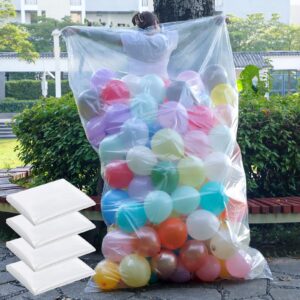 98.4 x 59 inches large balloon storage bags,2pack balloon bags for transport big plastic balloon transport bags,clear balloon drop bag (2)