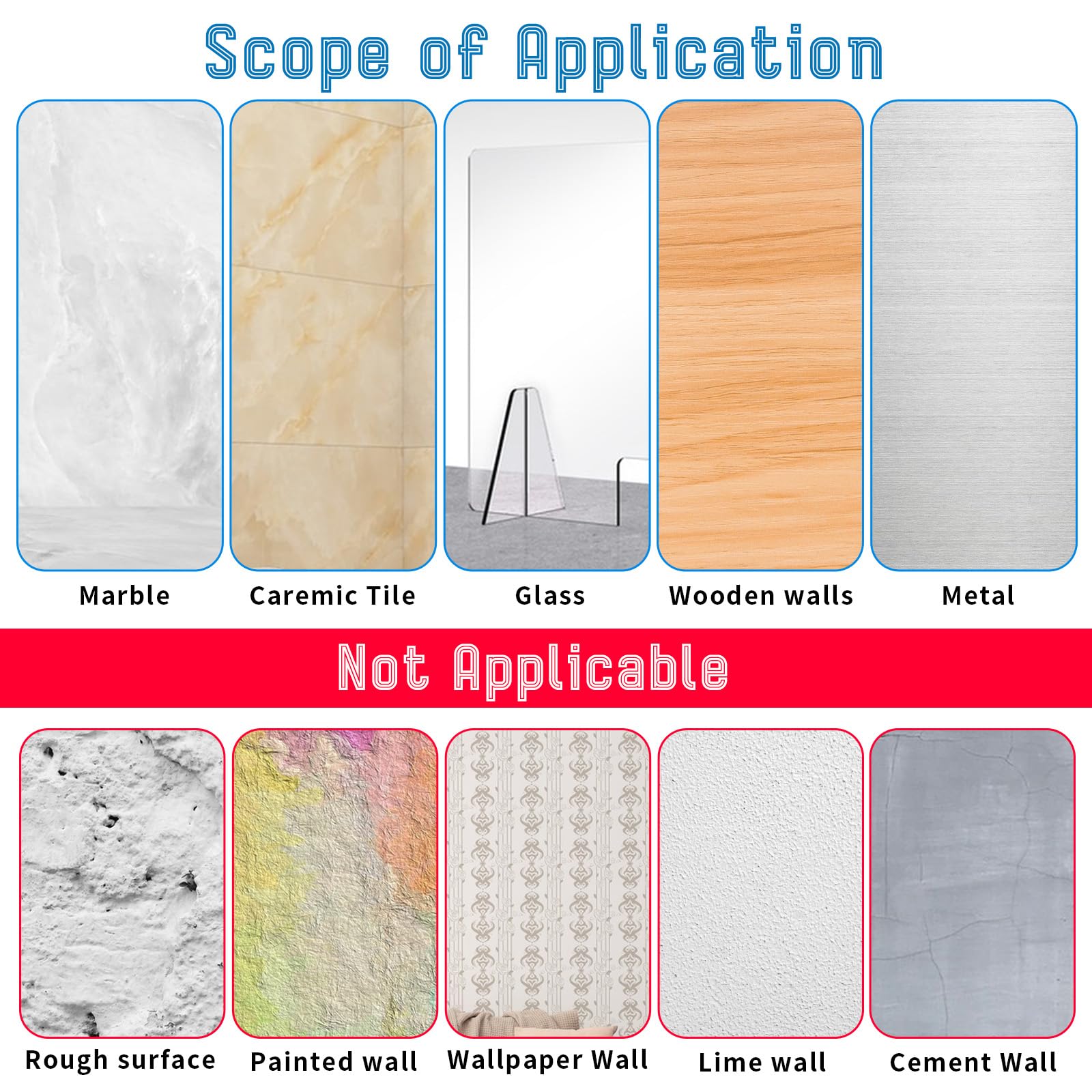 WLLHYF 4 Packs Shower Caddy Adhesive Replacement, Transparent Strong Sticky Waterproof Heavy-duty Nail Free Adhesive Pads for Bathroom Storage Shelves Soap Holder Kitchen Racks