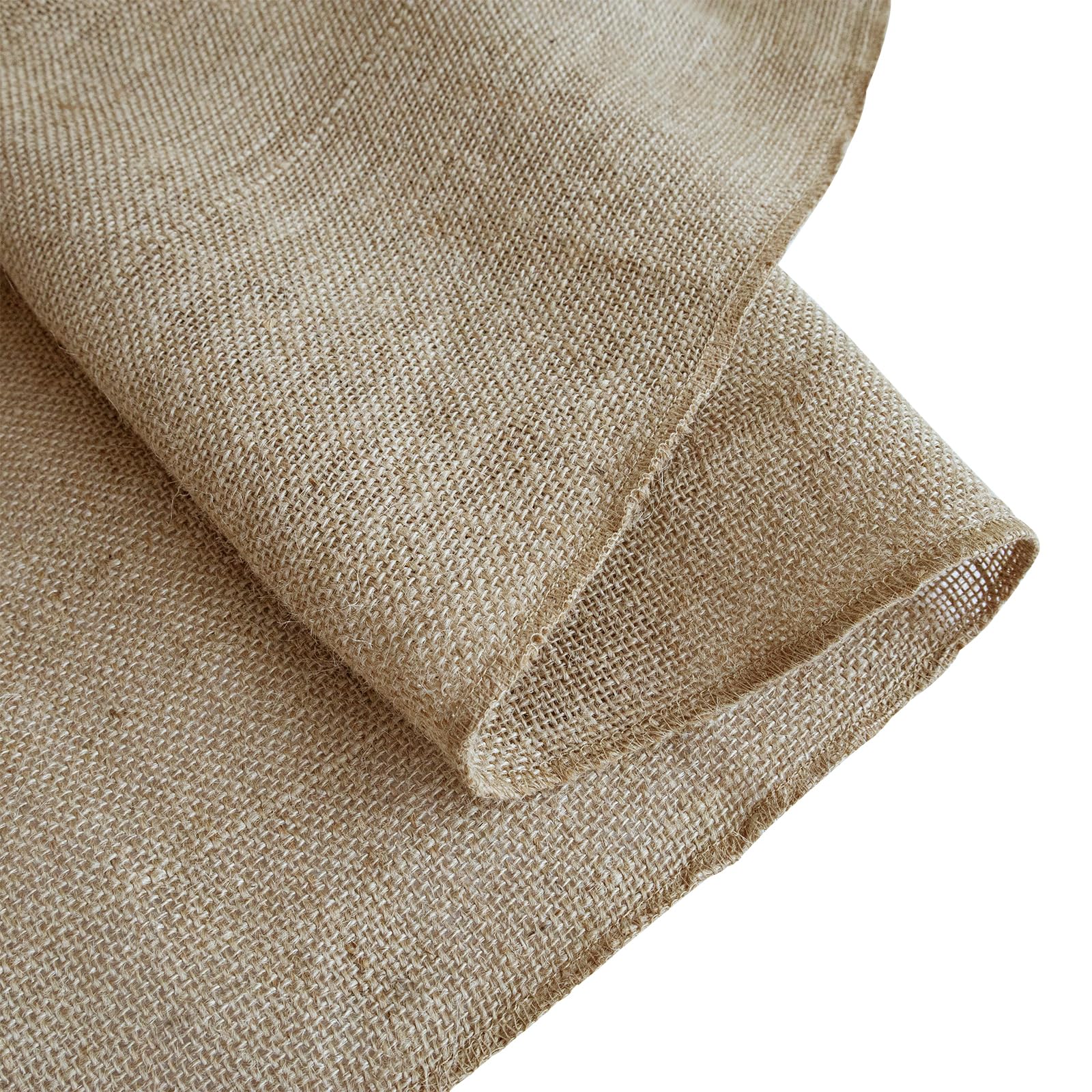 Shatex Natural Burlap Roll,12inch x 30ft High Density Burlap Fabric for Craft Projects,Table Runners,Weddings Decor,Christmas Decorations