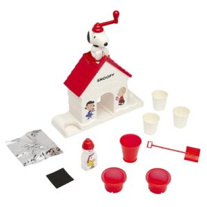 Snoopy SNO-Cone Machine, Snow Cone Shaved Ice Maker Ice Shaver, Snoopy House Shaped Shaved Ice Maker Comes with Fruit Punch Flavor Packet, Ages 6 and Up