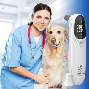 Generic Pet Thermometers - Vet Tech Thermometers, Waterproof Accurate Fever Detection Device, Pet Supplies Veterinary Thermometers, High-Precision, Double Mode Design for Pigs, Cows, white