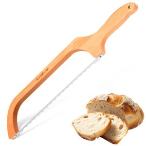 sliceelite bread bow knife, precision bread cutter for homemade bread, efficient slicer for sourdough & other homemade bread, this cutter is perfect for your bread slicing needs & beautiful slices.