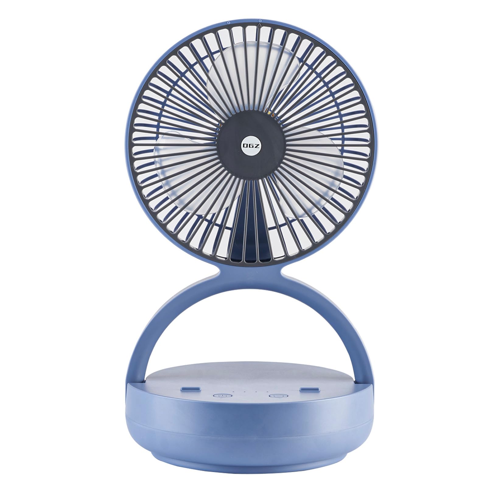 Portable Fan for Travel I 7 Inch Small Foldable Desk Fan Rechargeable Air Circulator I 180° Oscillating Battery Powered Powerful Personal Fan For Beside Office Desktop RV Dorm Cooling