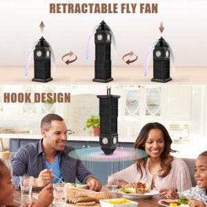 KIECIK Fly Fan for Table, Fly Repellent Fan To Keep Flies Away From Food, Portable Chemical-Free Food Fan with Soft Blads to, Fly Food Fan Repeller 4 Pack (Modern)