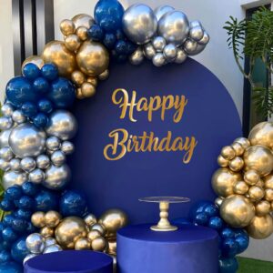 happy birthday sign for backdrop gold large happy birthday decorations party decal sign for women men neutral with transfer paper