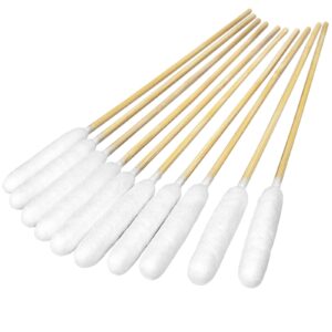 garrelett 100 pcs professional dog ear cleaning swabs - 6-inch large cotton swabs, gentle and comfortable bamboo cotton buds, prevent infections, ideal solution for pet ear care (long tips)