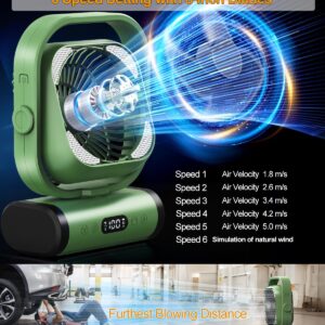 30000mAh Portable Fan Rechargeable with Remote & Oscillating,Battery Operated Fans with Lantern & Timers,Rechargeable Fan for Bedroom,Dorm,Bedside,Small Cordless Fan for Camping,Outdoor,Power Outages