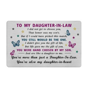 ee&yu daughter in law christmas card gifts - daughter in law birthday card, daughter in law gifts from mother in law, daughter in law wedding anniversary card, bride present